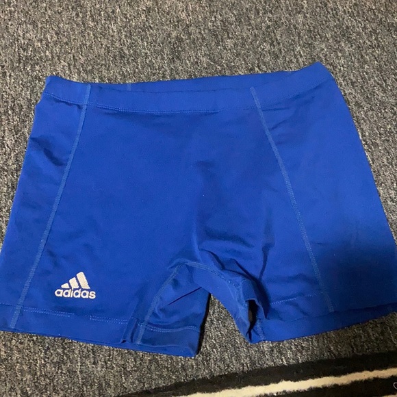 Shorts | Blue Adidas Spandex | Poshmark